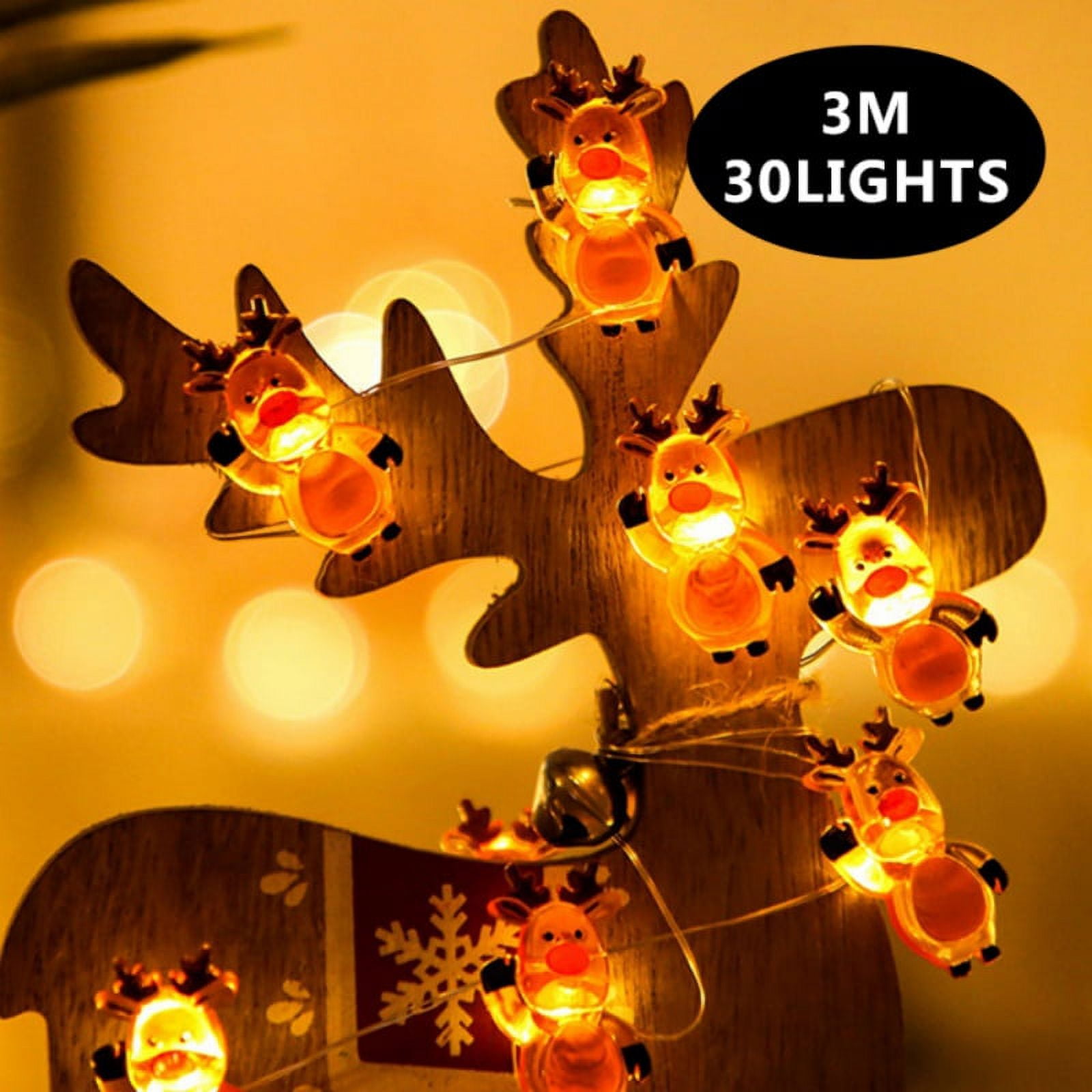 Christmas String Lights, 9.85ft 30 LEDs String Decorative Lights, 2 ...