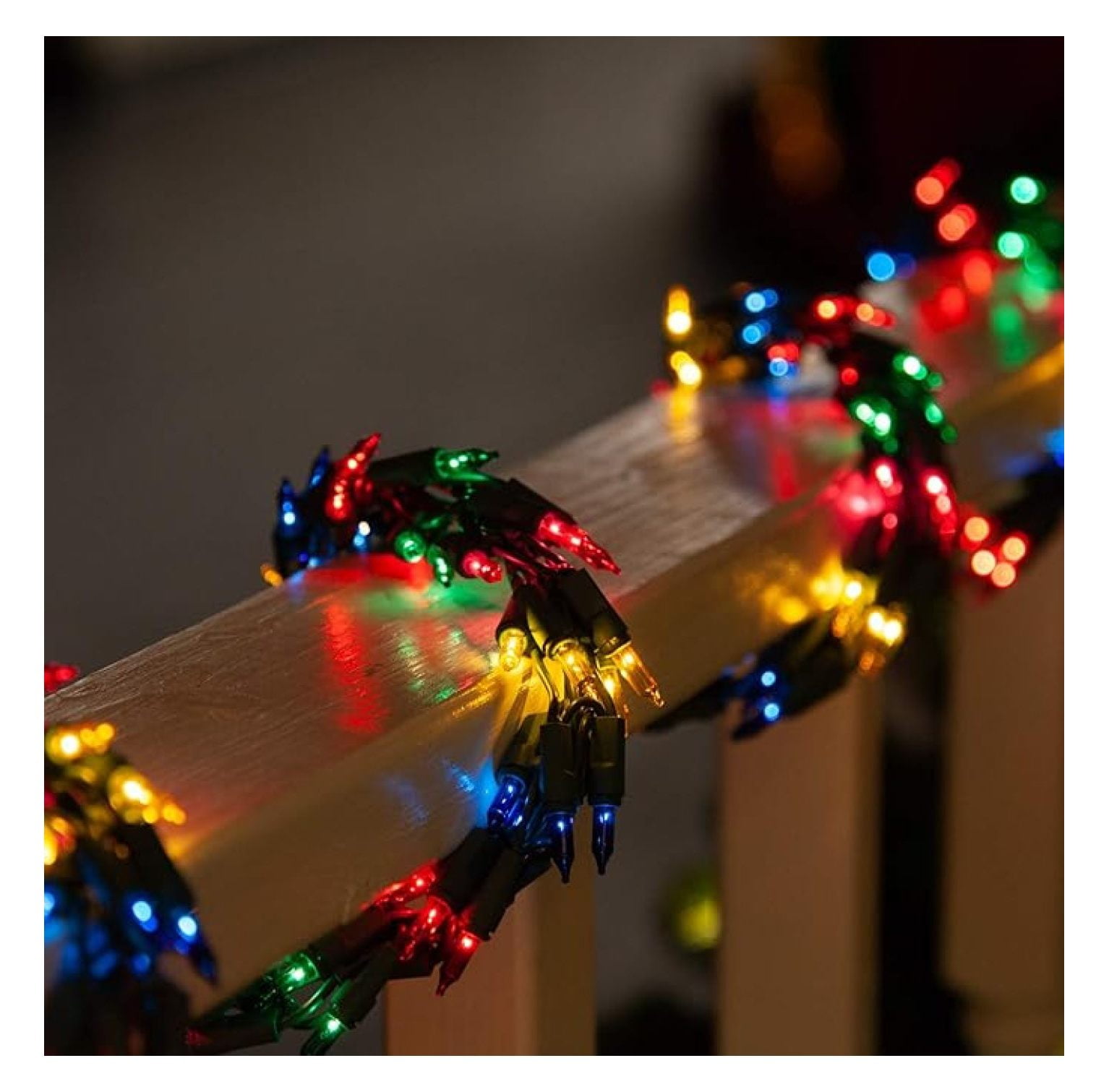 Christmas String Lights Multicolor - 9 Ft 300 Lights on Green Wire ...