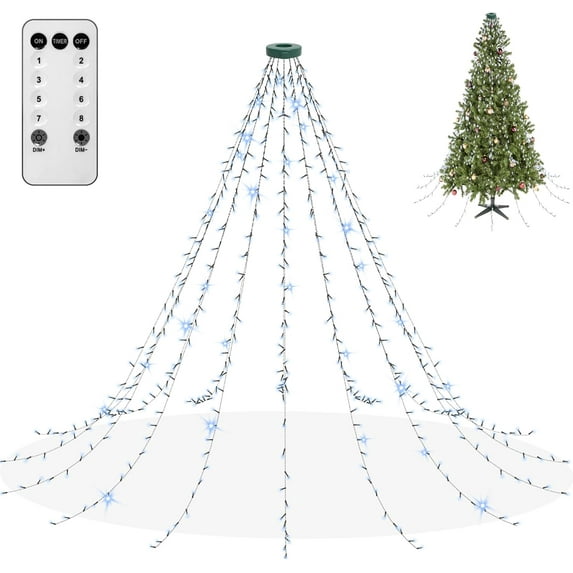 Christmas String Lights for Tree, Christmas Tree Lights 480 LEDs with ...