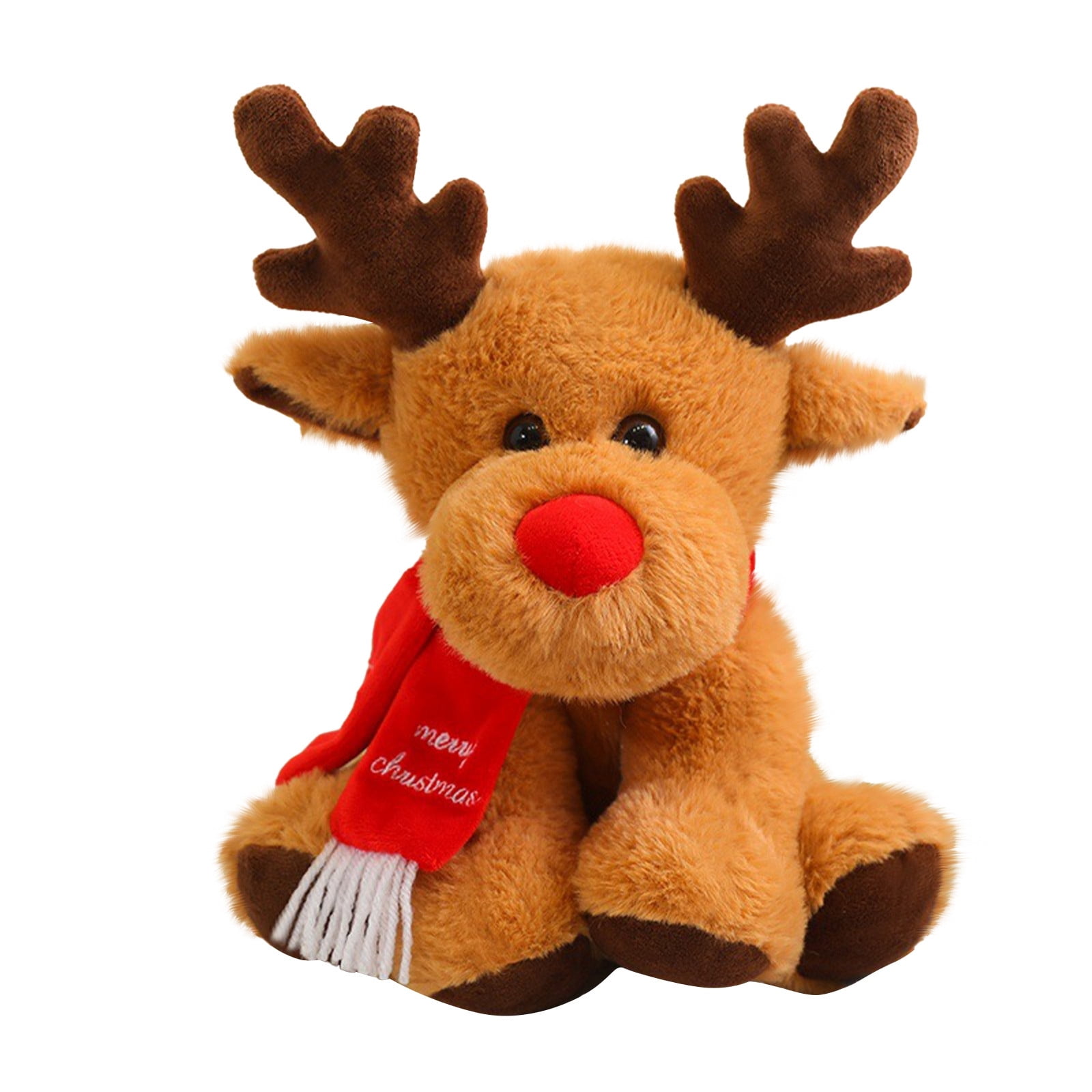 Christmas Stuffed Animal Toys Cute Plush Moose Reindeer Stuffed Animal ...