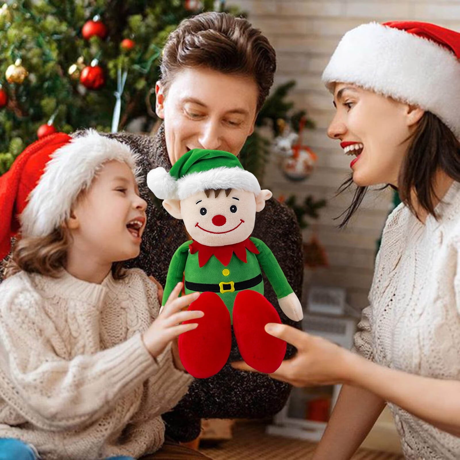 Christmas Stuffed Doll Cute Cartoon Snowman//Santa / Holiday Plush Toy ...