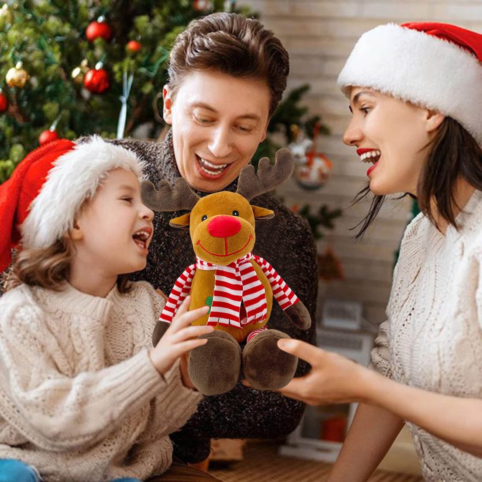 Christmas Stuffed Doll Cute Cartoon Snowman//Santa / Holiday Plush Toy ...