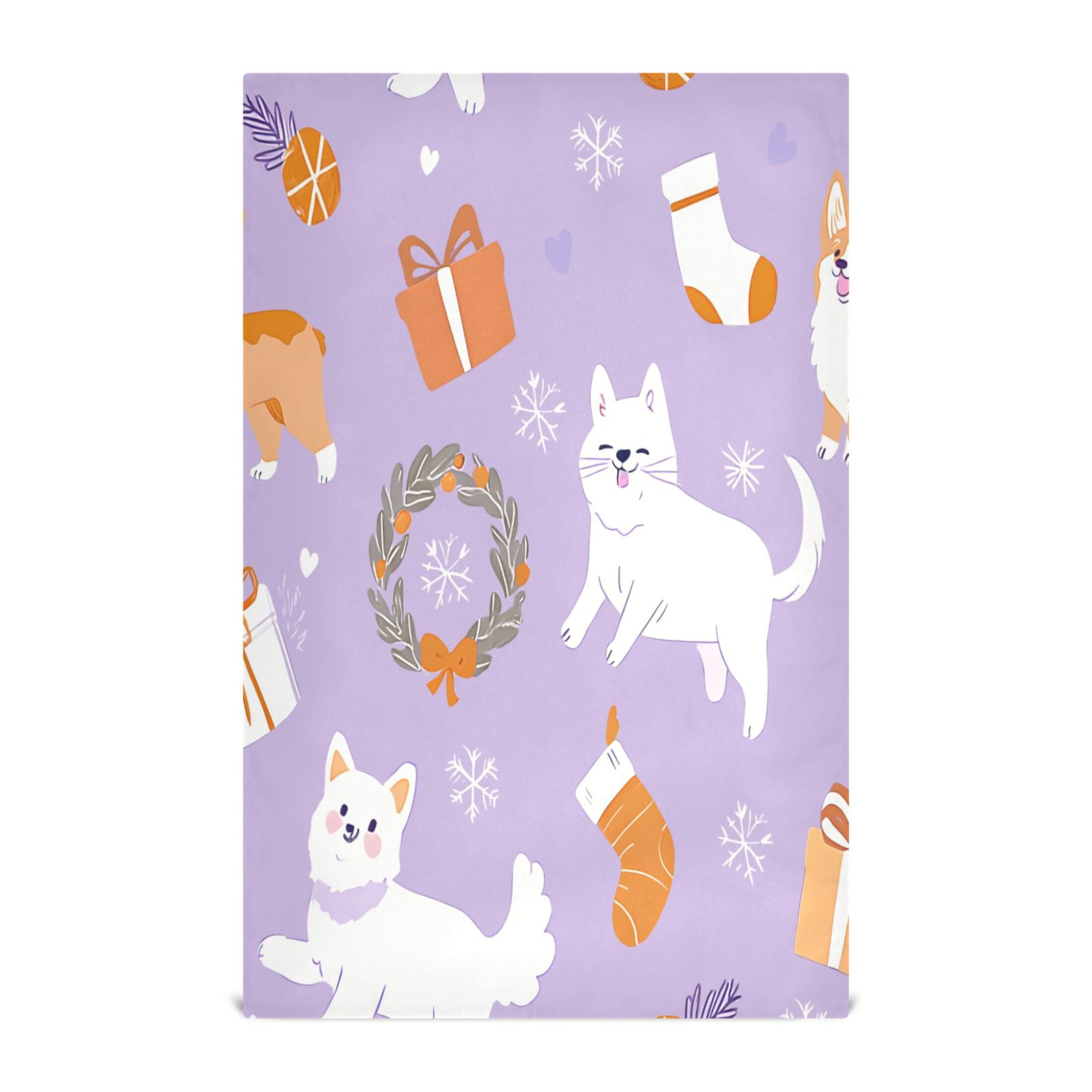 Christmas Style Pattern Kitchen Towels Dishcloth Decorative Waffle ...