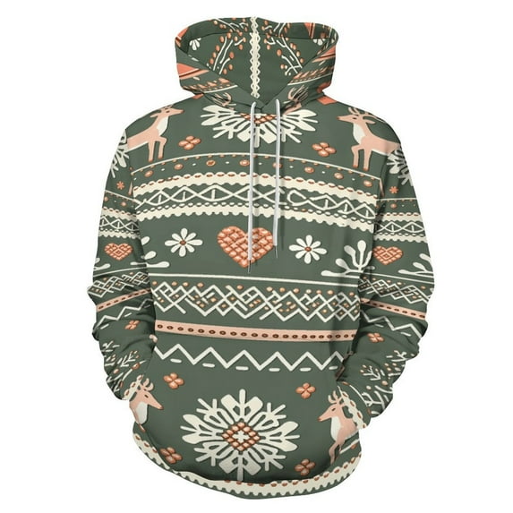 Christmas Style Printing 3D Print Hoodie Men Women Autumn Thin Pullover ...