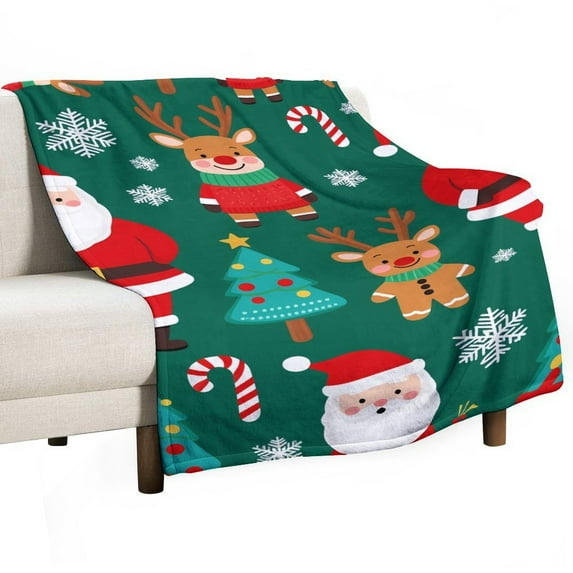 Christmas Style Printing Blanket for Bed Throw Blanket for Women, Men ...