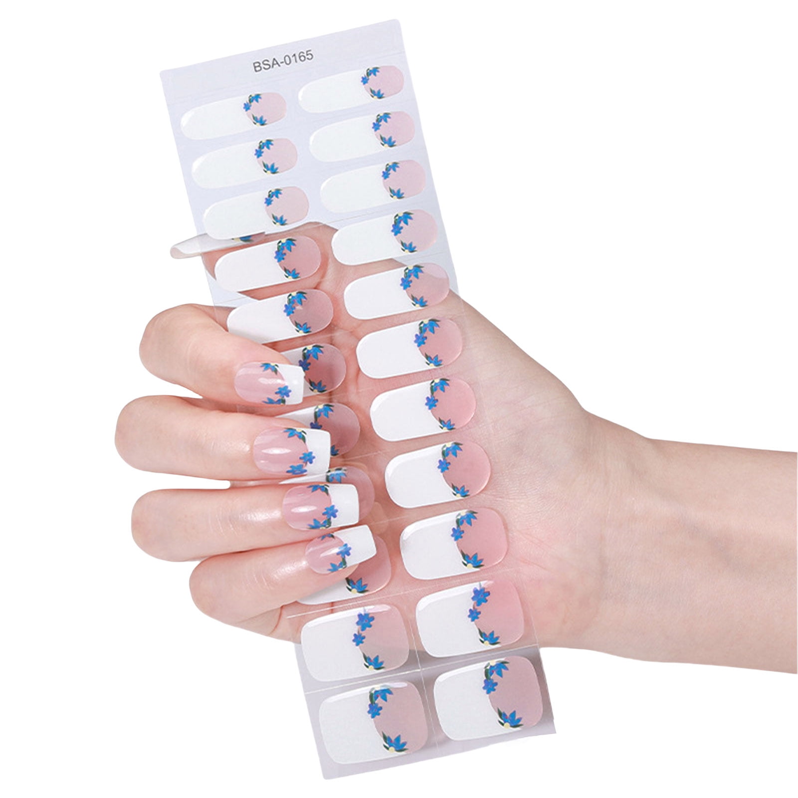 Christmas Styles Easy Apply Gel Nails Wraps Full Covers Gel Nails ...