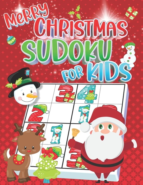 Christmas Sudoku for Kids: Christmas Sudoku Puzzle Books for Kids Easy ...