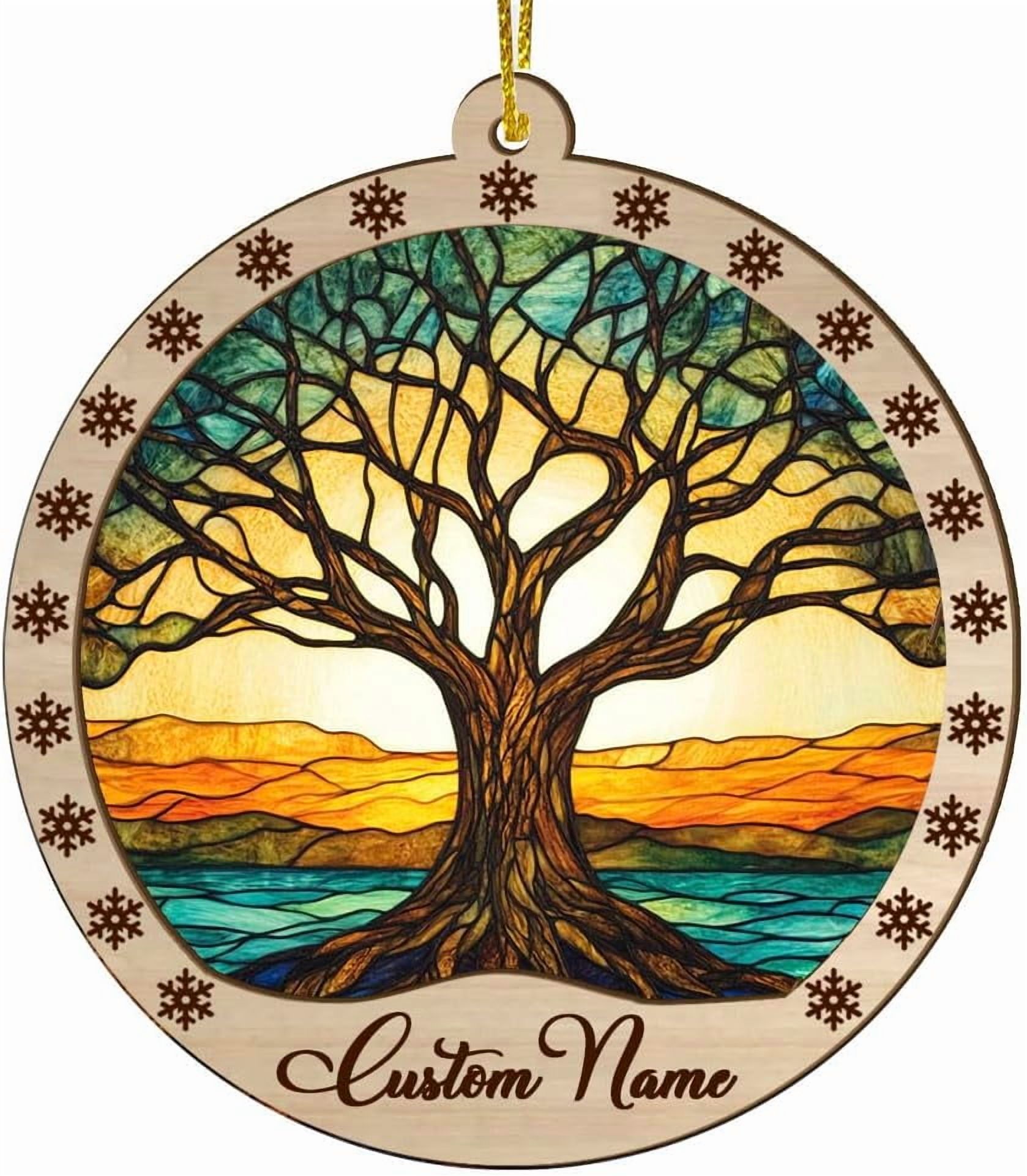 Christmas Suncatcher Tree of Life, Tree of Life Ornament, Tree of Life ...