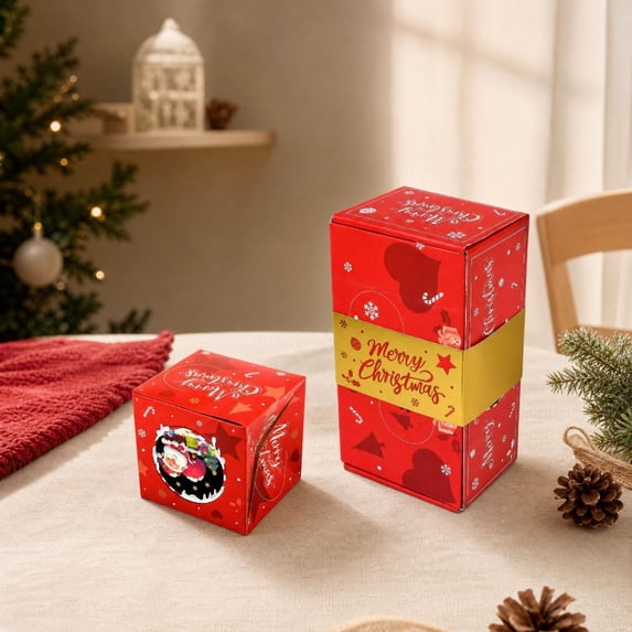Christmas Surprise Gift Box for Cash, Red Exploding Folding Bouncing ...