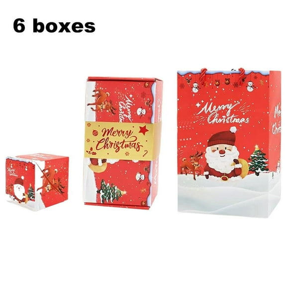 Christmas Surprise Gift Box, Red/Green Paper Pop-Up Design, for Candy ...