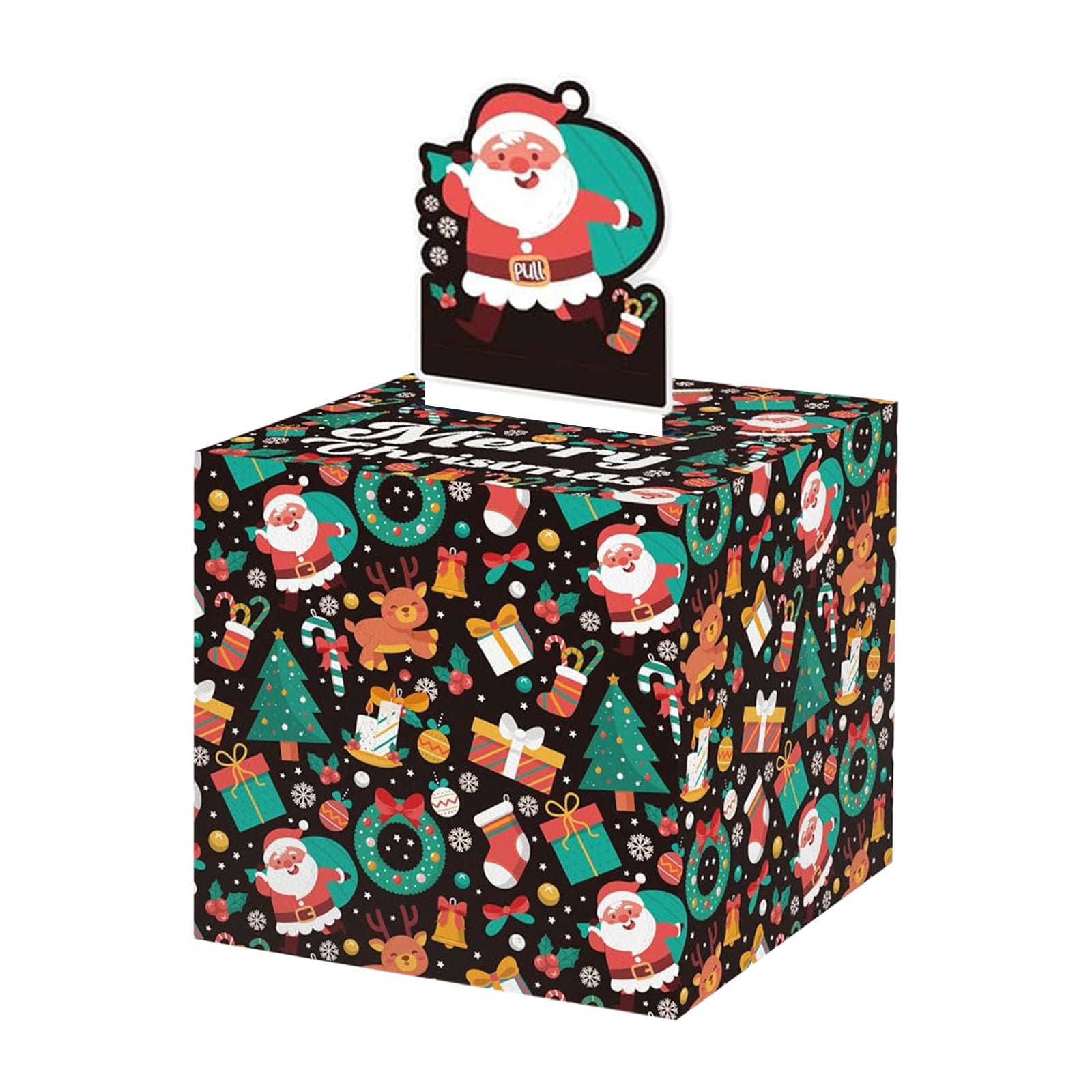 Christmas Surprise Money Box, Holiday Party Decoration, Pull Money Sack ...