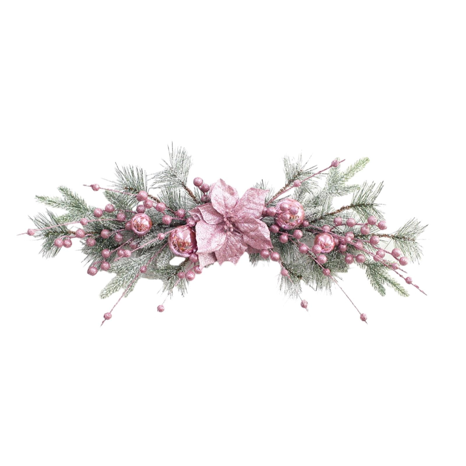 Christmas Swag Xmas Garland Indoor Fence Outdoor Door Wreath Christmas ...