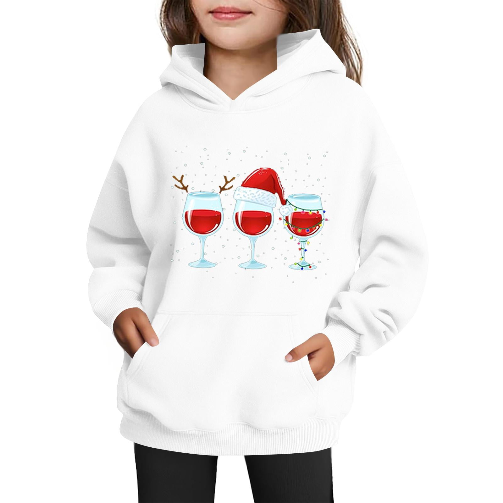 Christmas Sweater Girls Girls Boys Hoodie Sweatshirt Long Sleeve ...