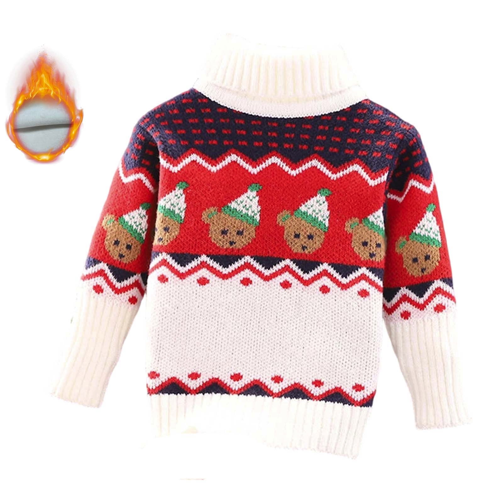 Christmas Sweater Kids Kid Christmas Bears Sweaters Fair Isle Knit ...