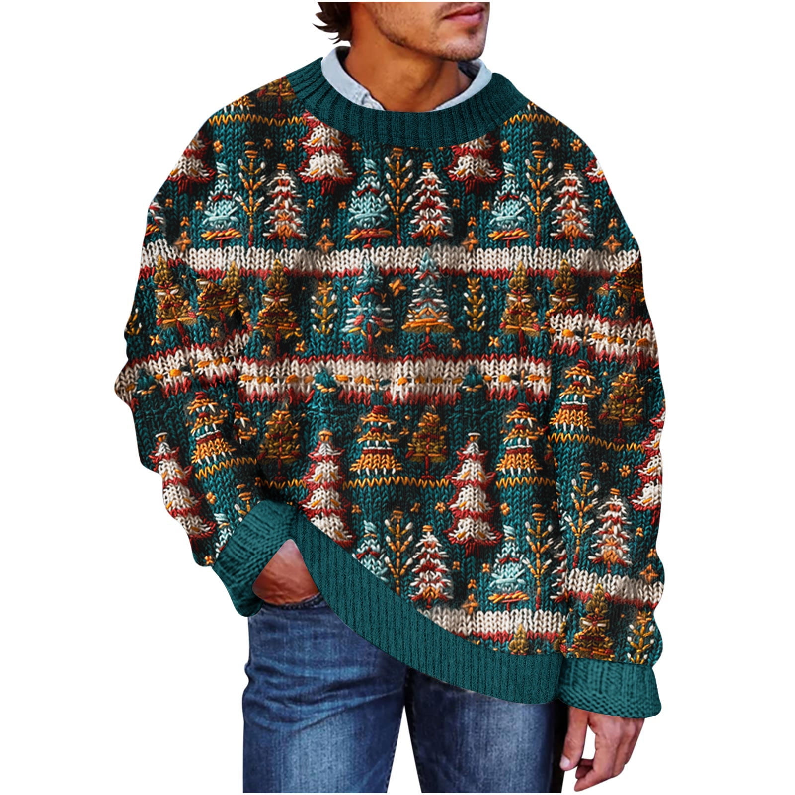 Christmas Sweater Men - Men's Sweaters, Men's Christmas Cozy Sweater ...