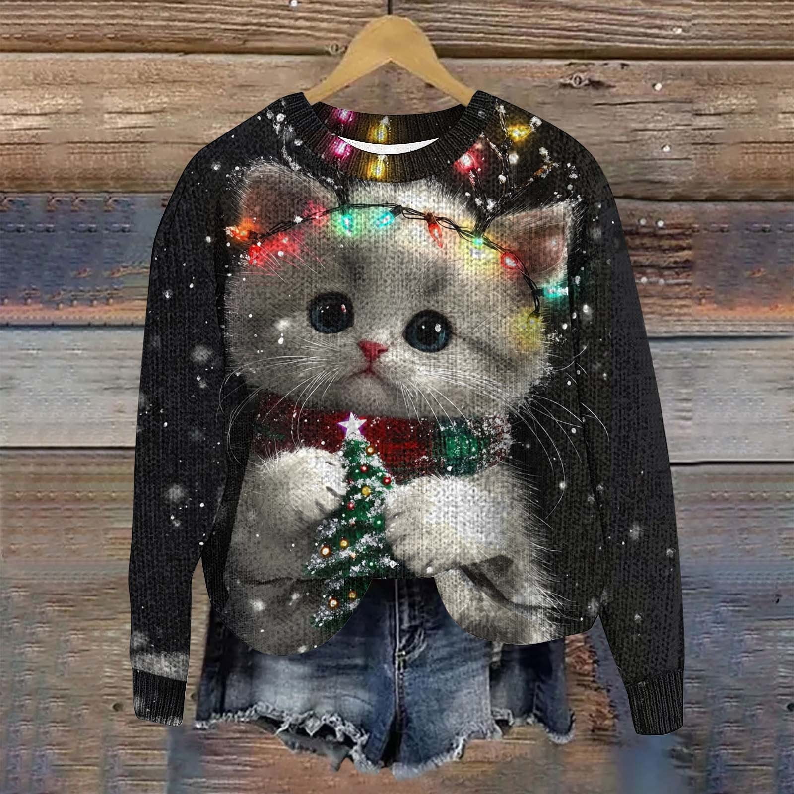 Christmas Sweater Women Dressy Sweaters for Women Casual Loose Fit ...