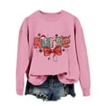 Christmas Sweater for Women Round Neck Long Sleeve Christmas Nursing Life Print Womens Warm ...