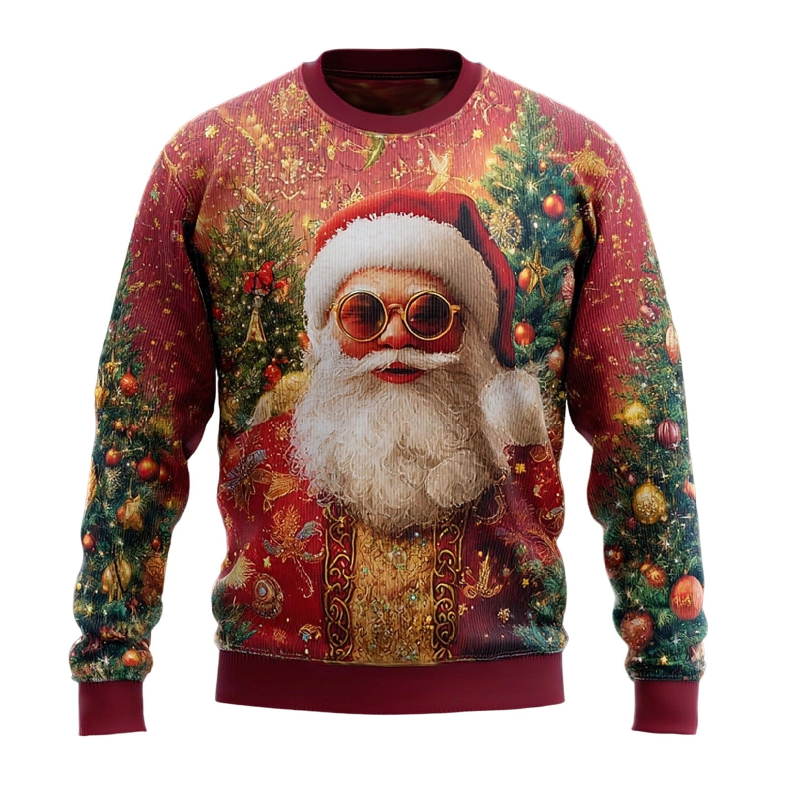 Christmas Sweaters Crewneck Long Sleeve Hoodless Sweatshirt Soft ...