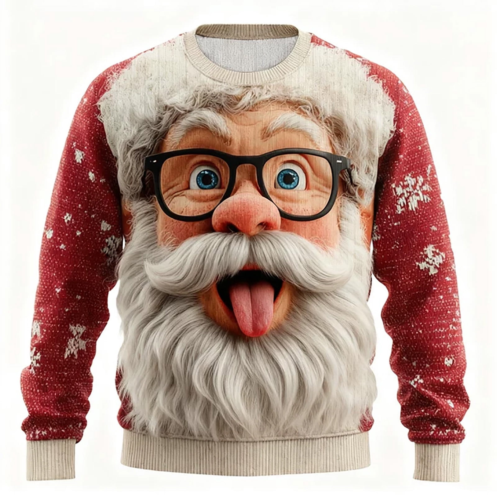 Christmas Sweaters for Men 2025 Funny Christmas Sweatshirts Crewneck 3D ...