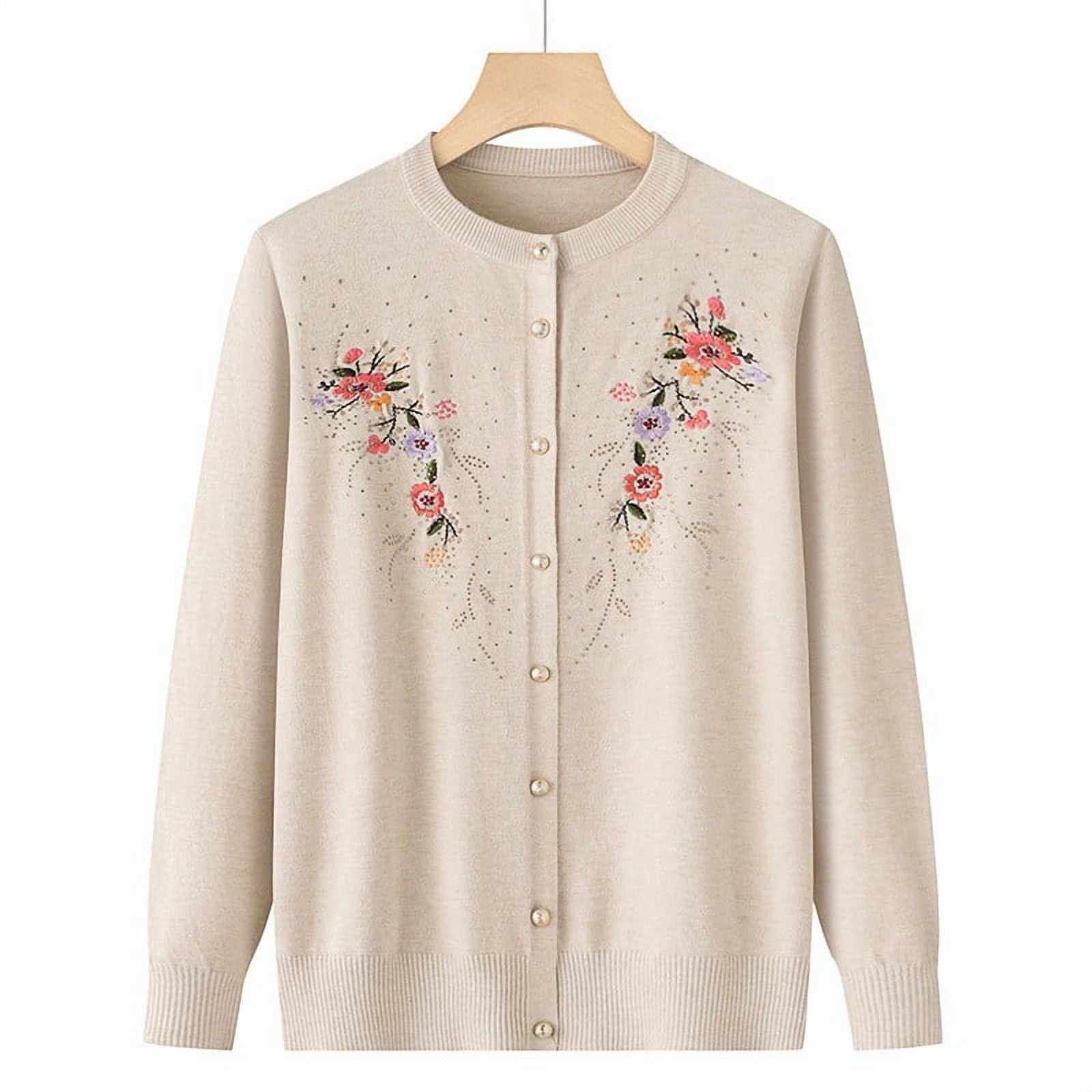 Christmas Sweaters for Women Elegant Knit Cardigan Sweater Coat With ...