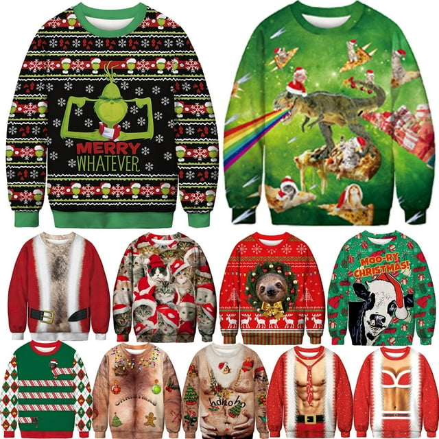 Christmas Sweaters for Men - Guy’s Comfy Funny Novelty Sweaters for The ...