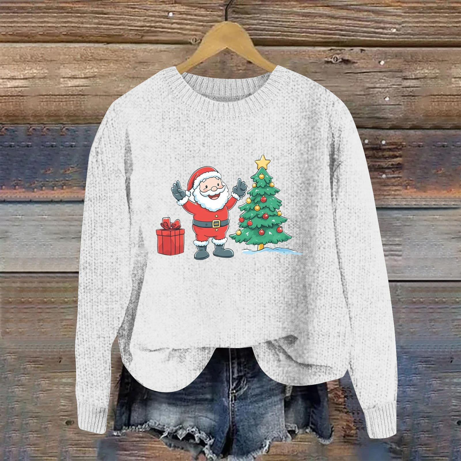 Christmas Sweaters for Women 2024 Ladies Sweaters Casual Christmas ...