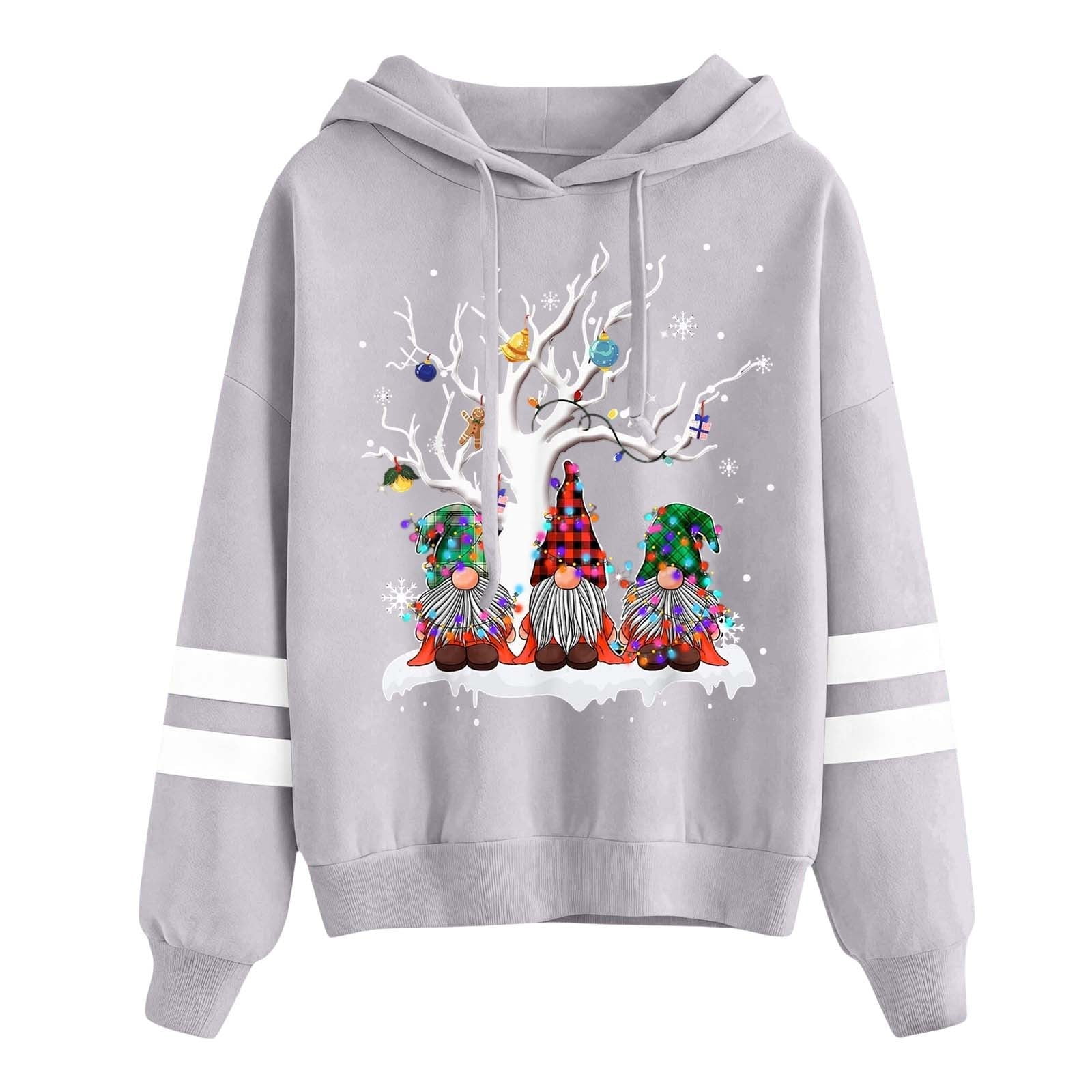 Christmas Sweatshirts For Women 2025 Womens Christmas Tree Hoodies ...