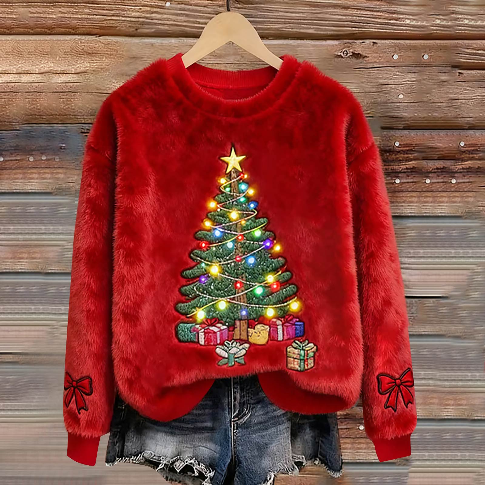 Christmas Sweatshirts for Women Christmas Snowman Long Sleeve Flannel ...