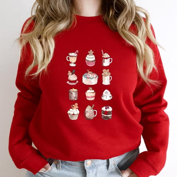 Christmas Sweet Food Chocolate Funny Assorted Desserts Holiday Graphic ...