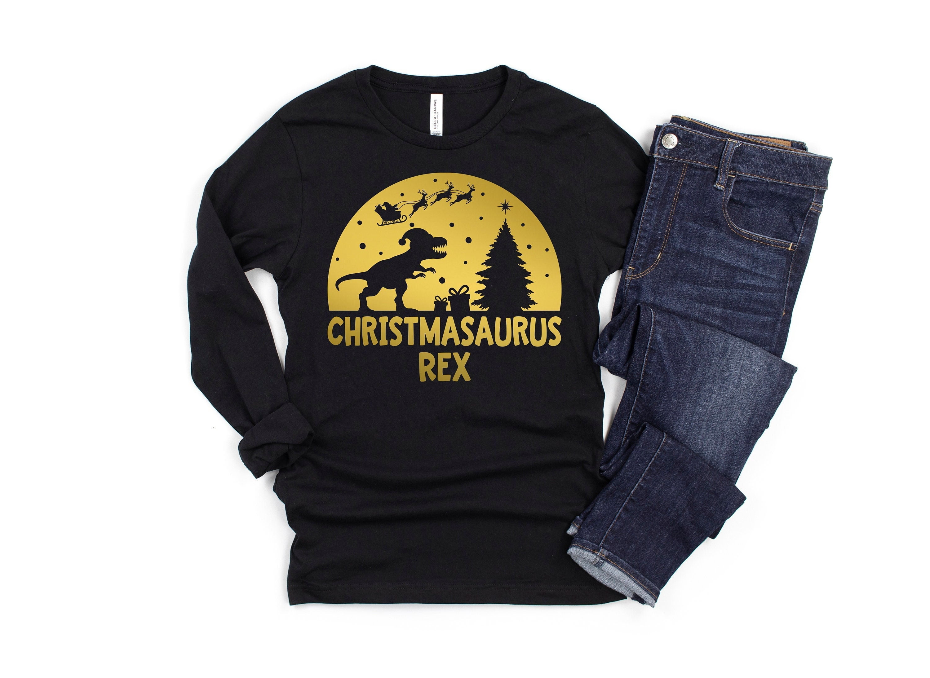 Christmas T-Rex Shirt,Christmasaurus Rex Shirt,Funny Christmas Shirt ...