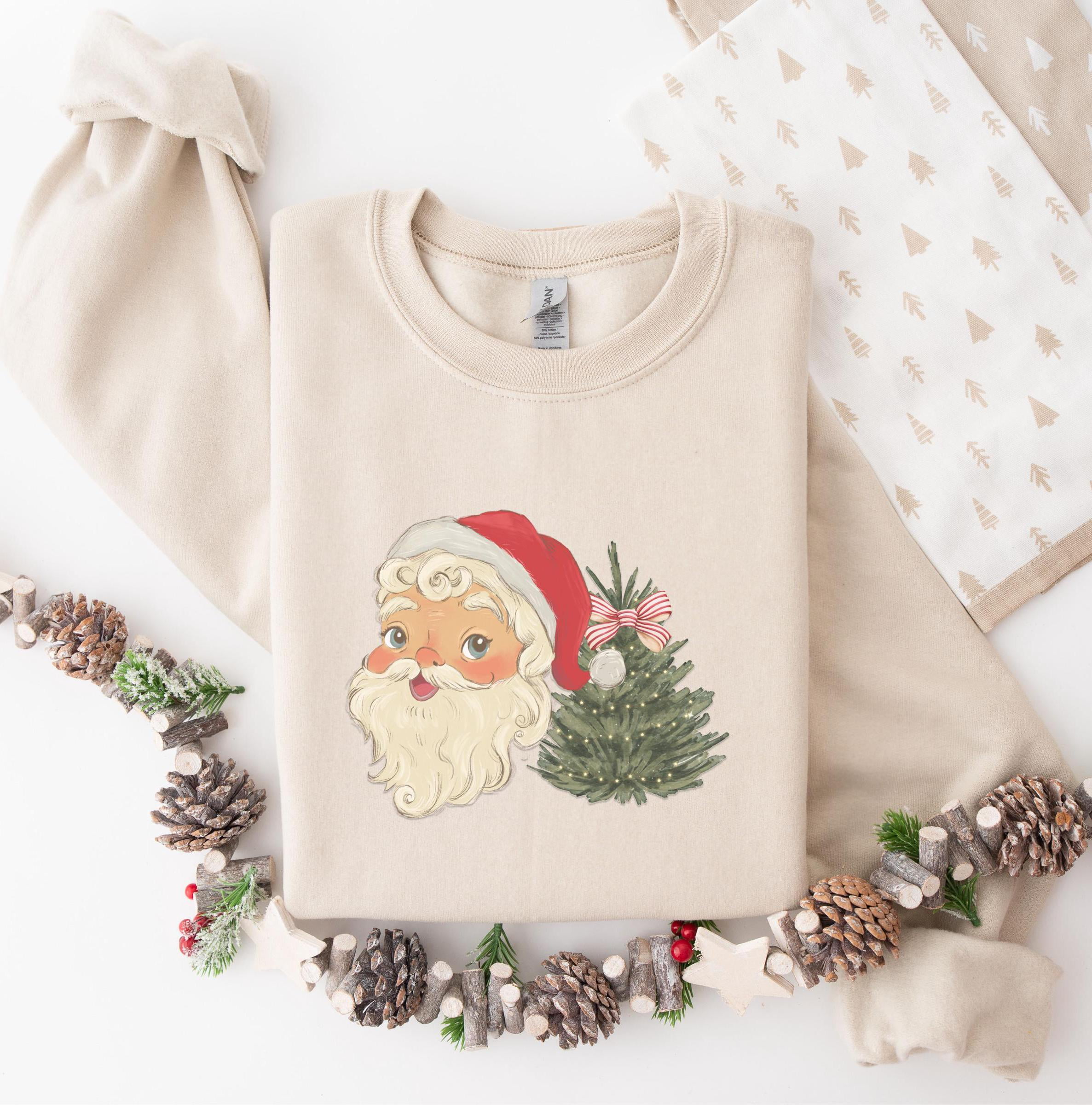 Christmas T-Shirt, Santa T-Shirt, Christmas Tree T-Shirt, Retro ...