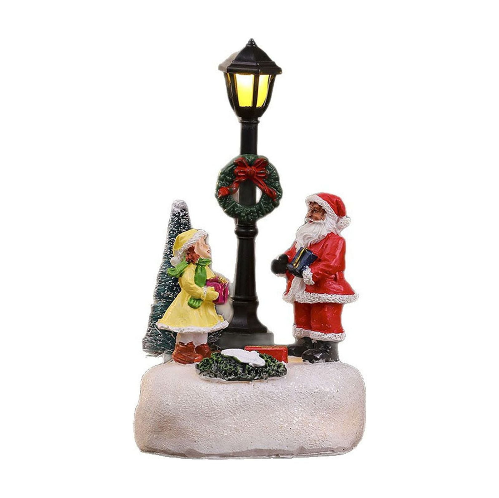 Christmas Table Centerpiece, 4.72 Inch Santa Centerpieces with Light up ...