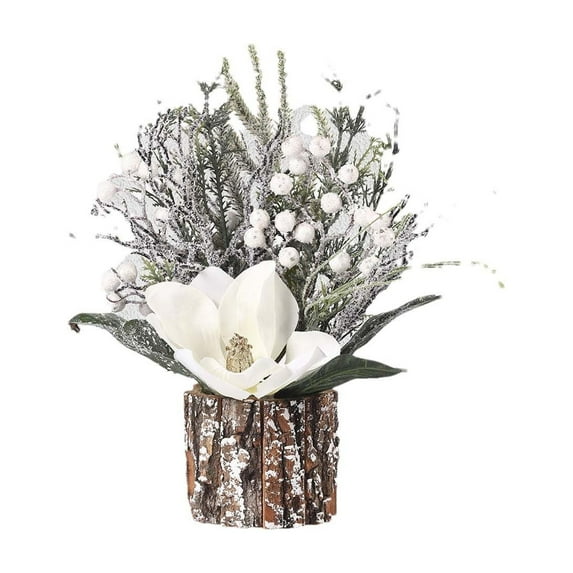 Christmas Table Centerpiece, Wooden Stump Tree Decoration For Home ...