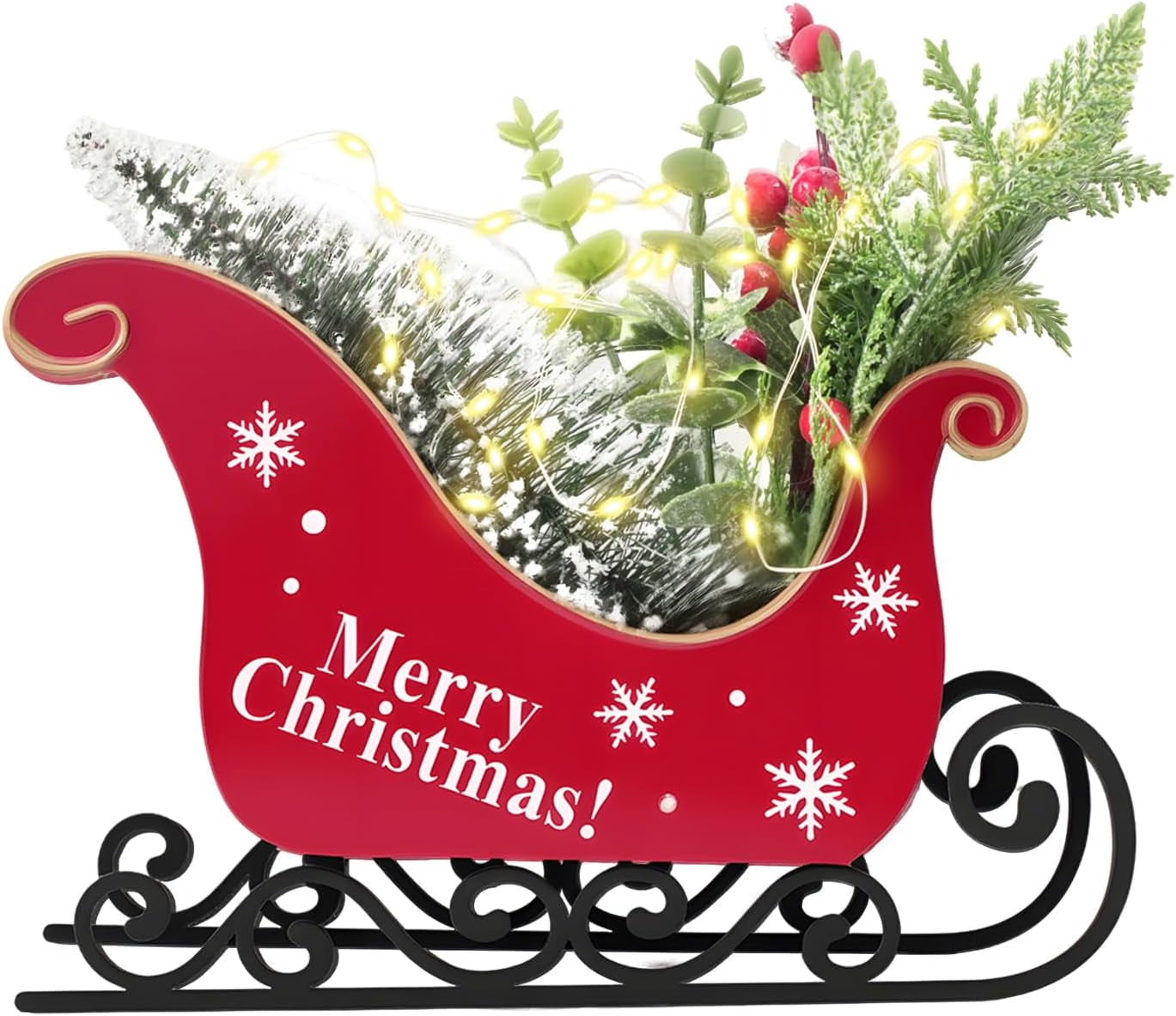 Christmas Table Decorations Christmas Sleigh Table Decor Christmas ...