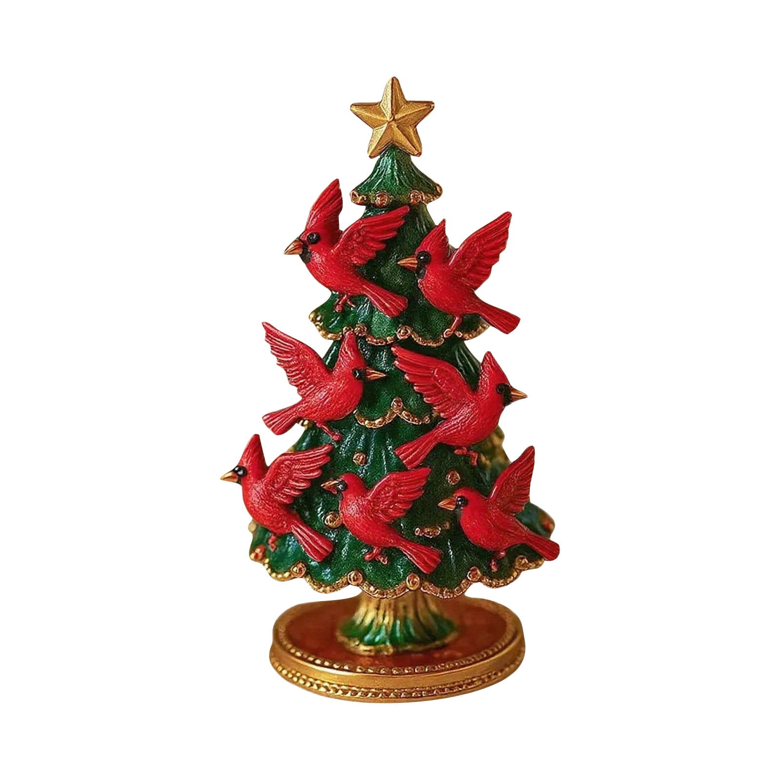 Christmas Table Decorations Festive Red Bird Holiday Centerpiece for ...