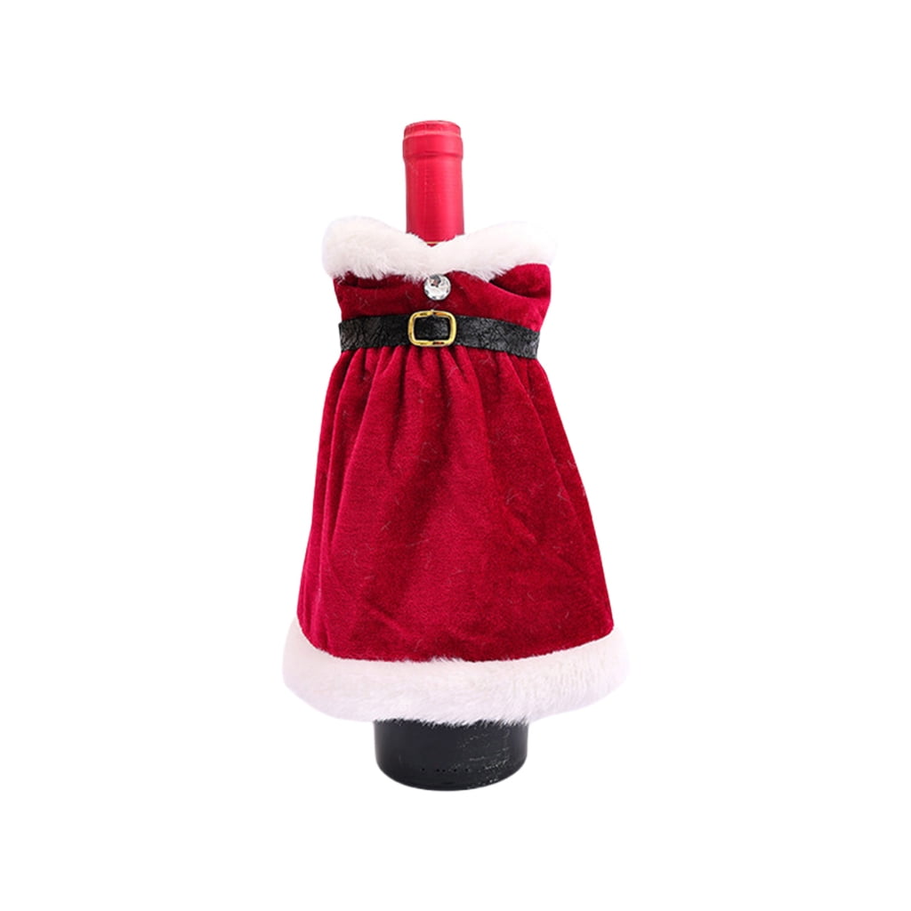 Christmas Table Decors Fabric Bottle Protectors For Seasonal Decoration ...