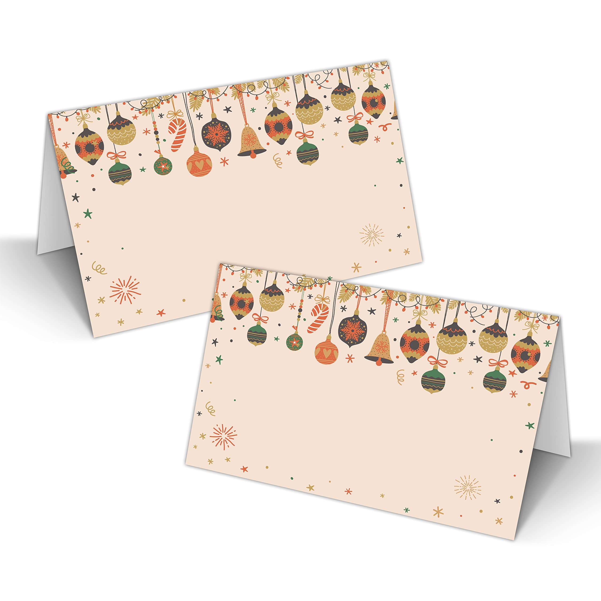 Christmas Table Place Cards, YPF5 Xmas Blank Seating Place Card for ...