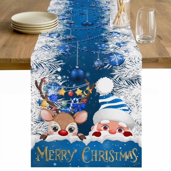 Christmas Table Runner 120 Inches Long Farmhouse Dress Scarves, Cute ...