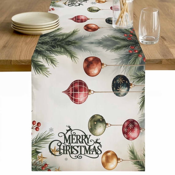 Christmas Table Runner 60 Inches Long Farmhouse Dress Scarves, Winter ...