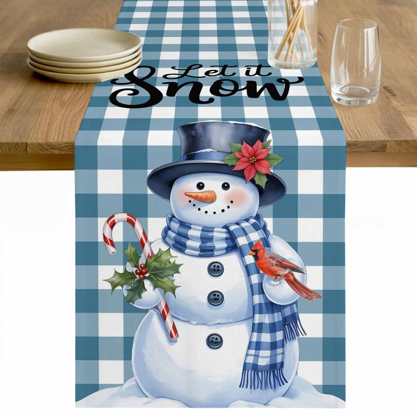 Christmas Table Runner 70 Inches Long Farmhouse Dress Scarves, Winter ...