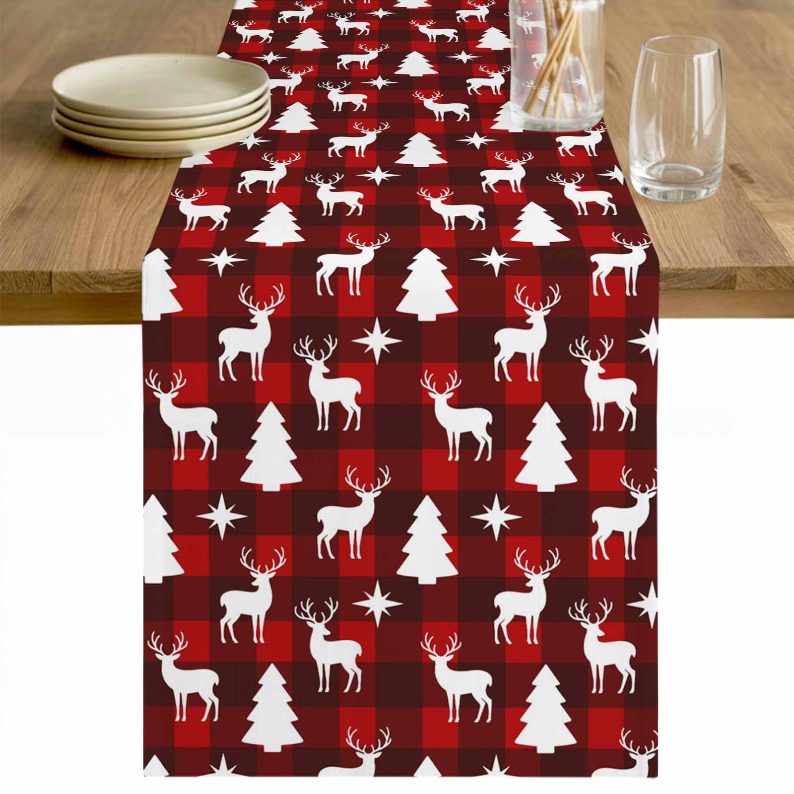Christmas Table Runner 72 Inches Long Farmhouse Dress Scarves ...