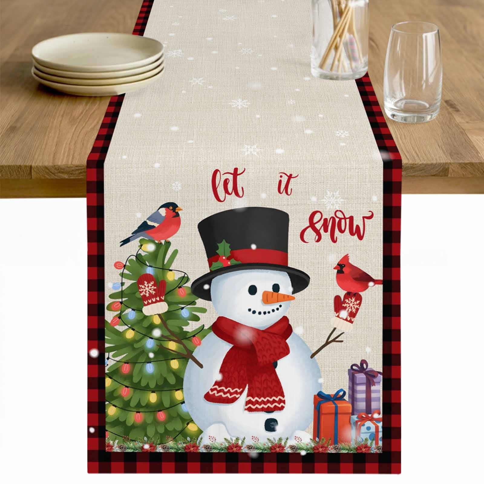 Christmas Table Runner 90 Inches Long Farmhouse Dress Scarves, Cute ...