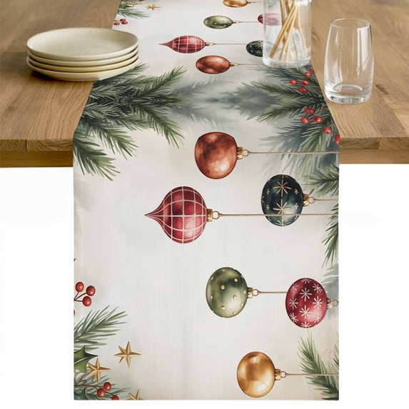 Christmas Table Runner 90 Inches Long Farmhouse Dress Scarves, Winter ...