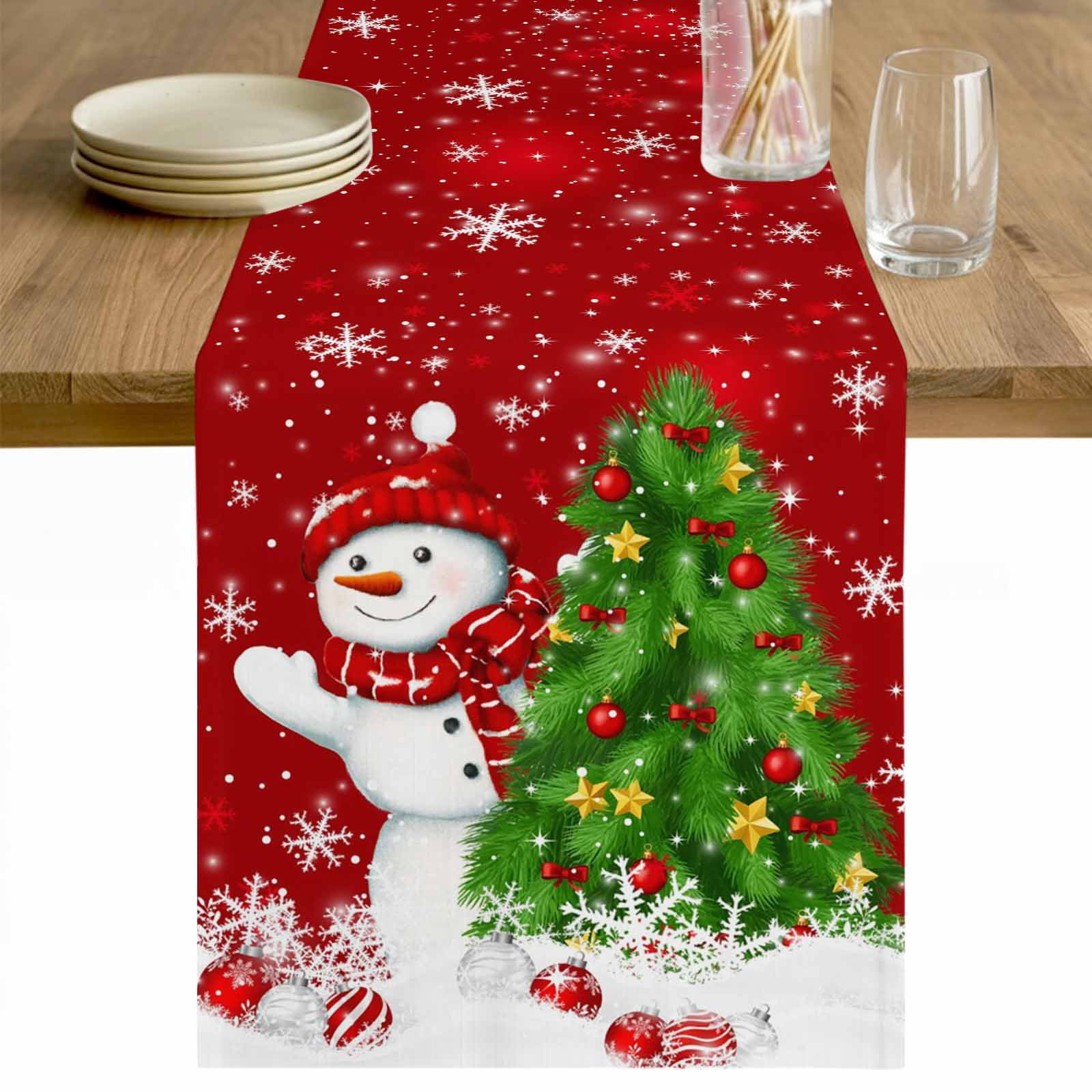 Christmas Table Runner 90 Inches Long Farmhouse Dress Scarves, Winter ...