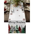 Christmas Table Runner Buffalo Plaid Xmas Tree Table Runners Forest ...