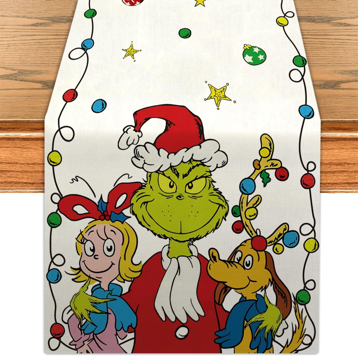 Christmas Table Runner Navidad Kitchen Dining Table Centerpiece Winter ...