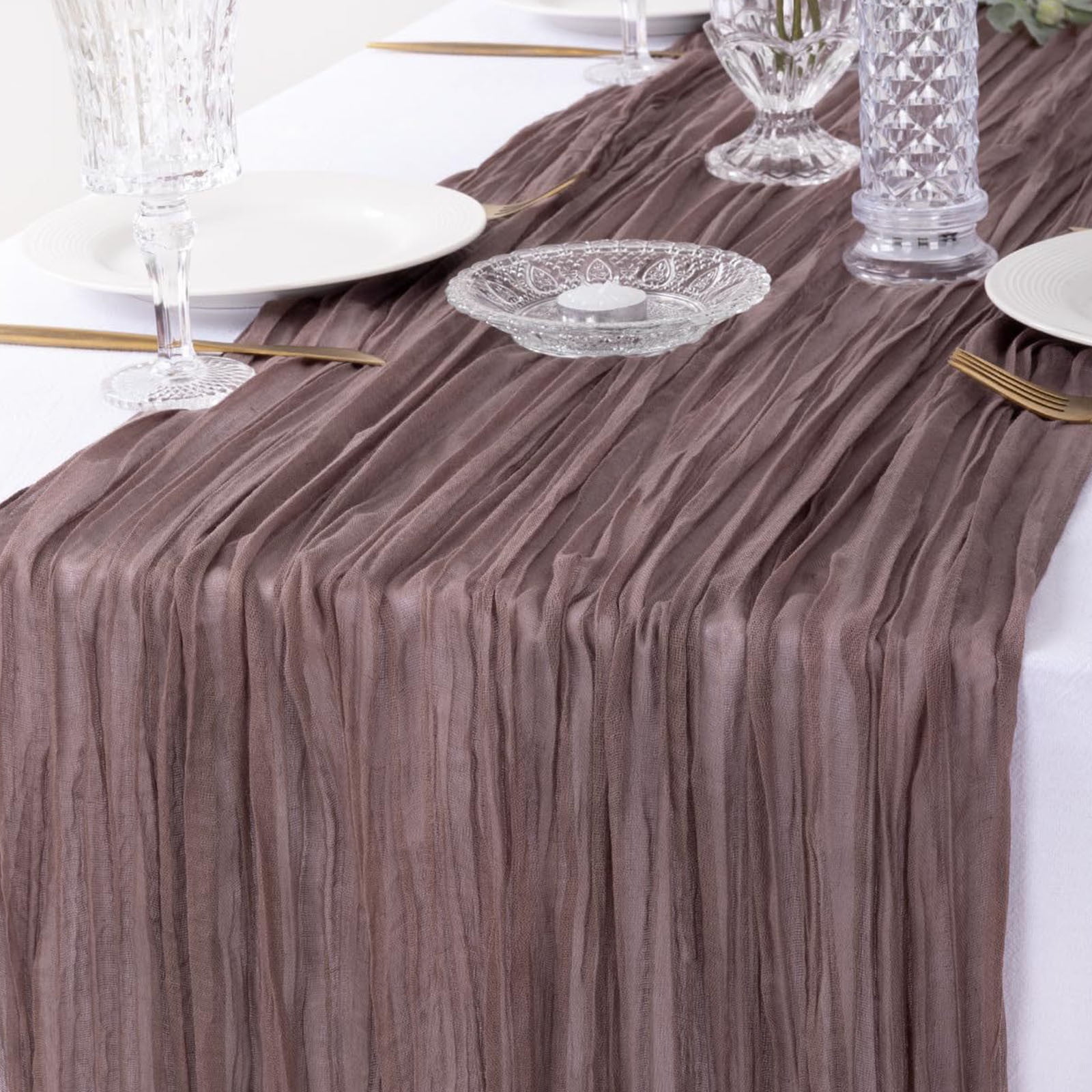 Christmas Table Runner,Table Runner Christmas,Pleated Gauze Table Flag ...