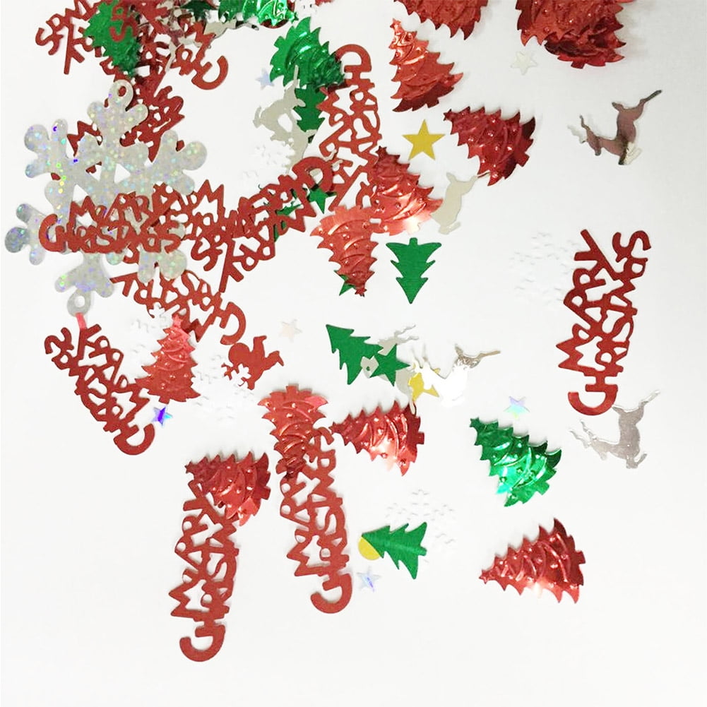 Christmas Table Sprinkle Confetti Table Decorations Sequins, Snowflake ...