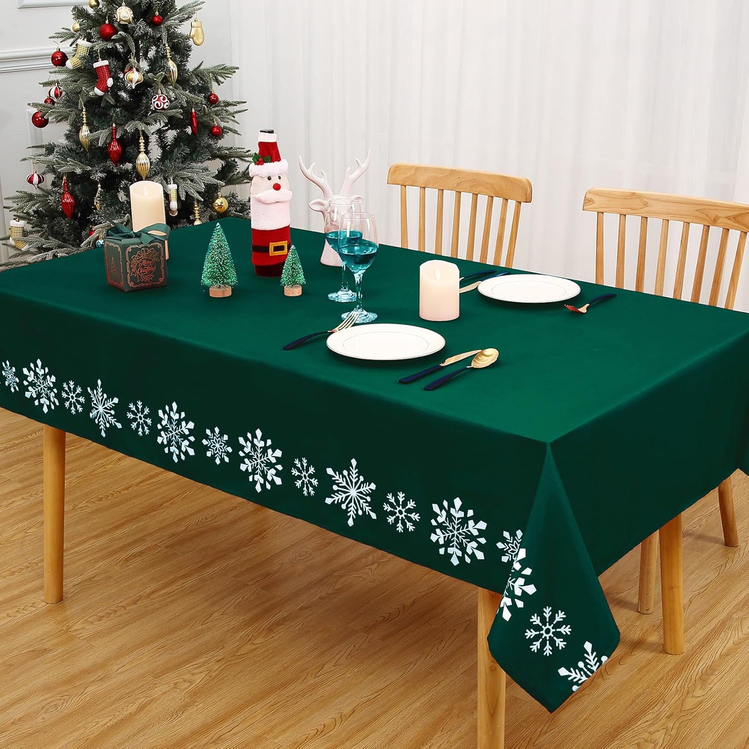 Christmas Tablecloth 60 x 120, Christmas Table Cloth for Rectangle ...