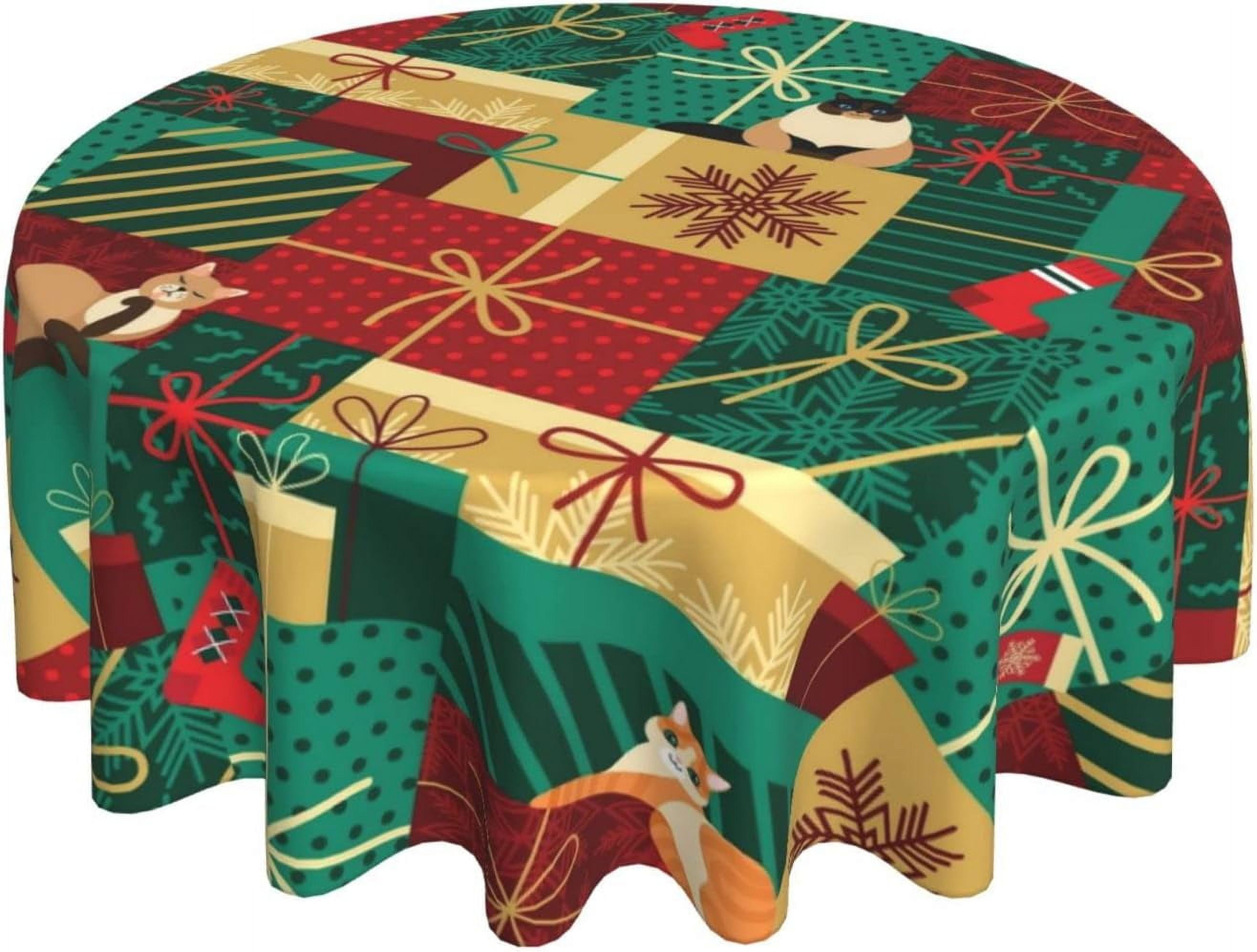 Christmas Tablecloth, Christmas Snowflakes Table Cloth for Party ...